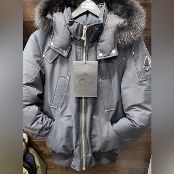 Moose Knuckles | Jackets & Coats | Mens Moose Knuckle Ballistic Bomber Jacket Navyblack | Poshmark